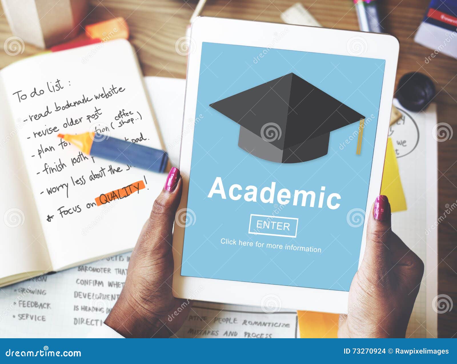 Academic Education Graduate Information Concept Stock Photo - Image of ...