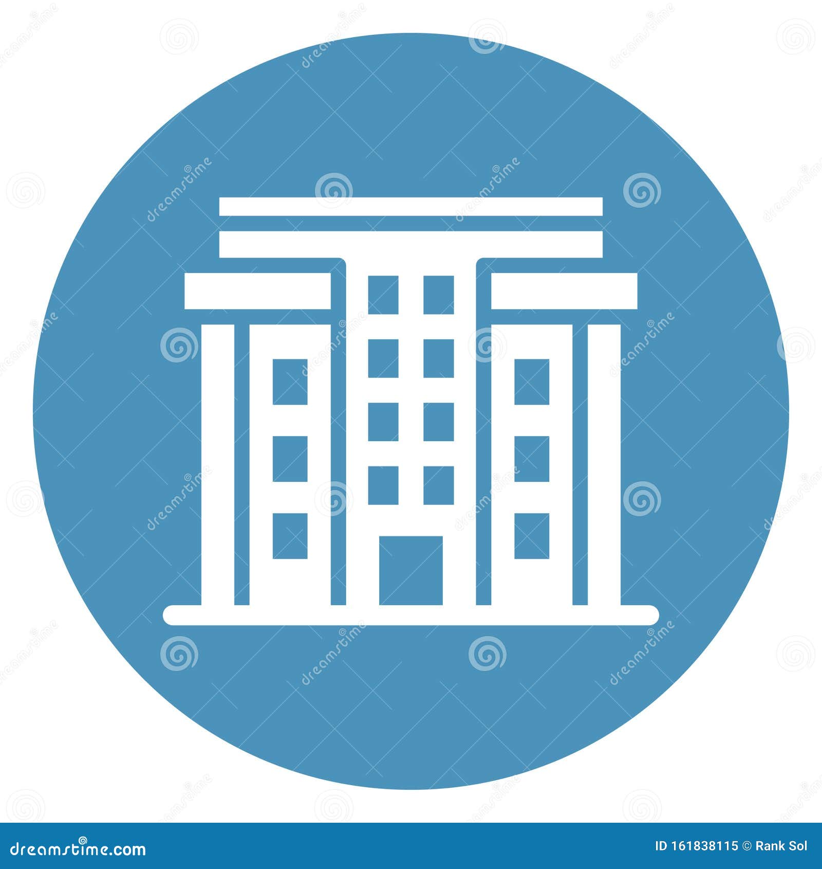 Academic, Educational Building Isolated Vector Icon Which Can Be Easily ...