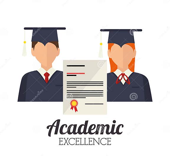 Academic excellence design stock illustration. Illustration of ...