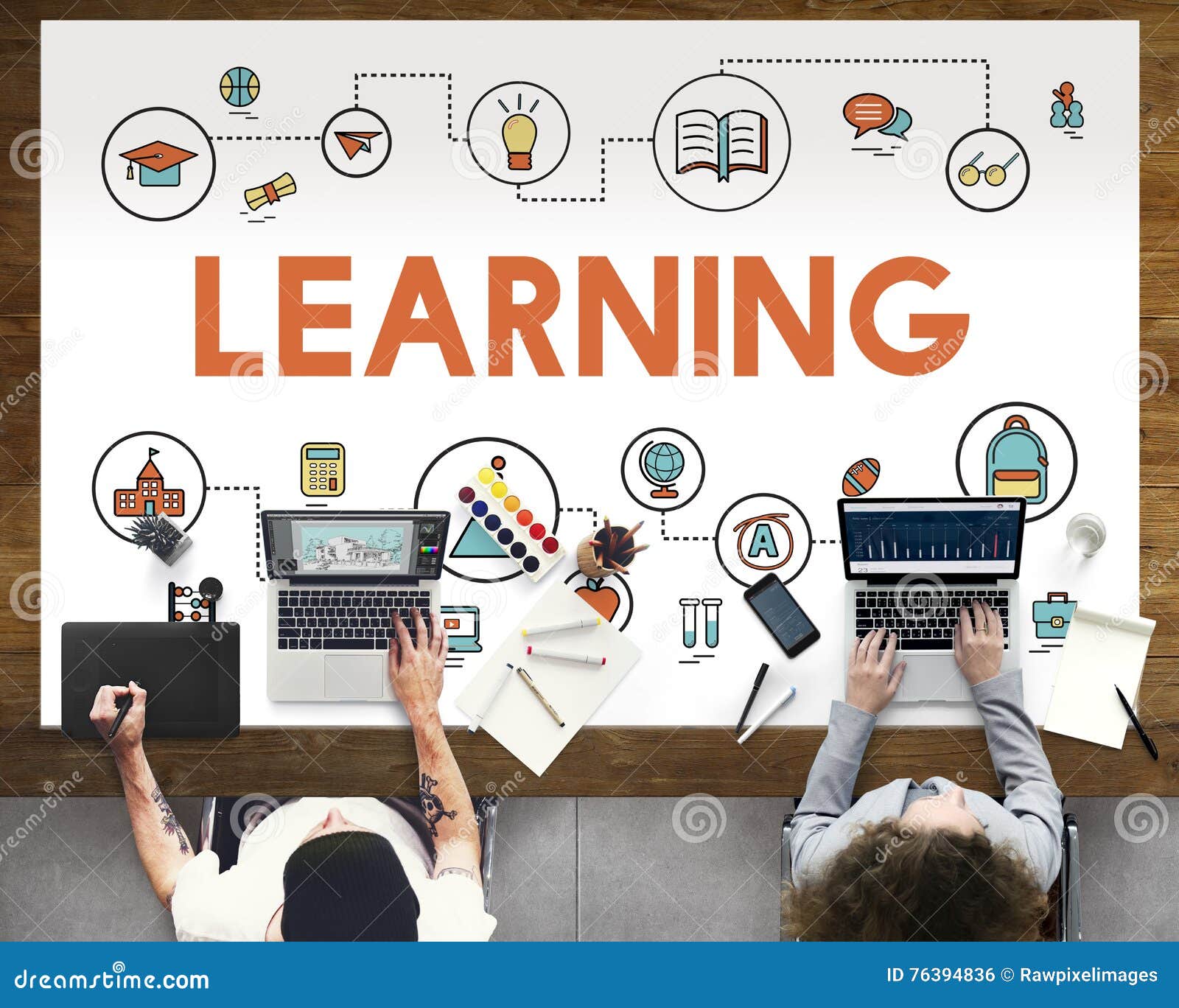 Academic Knowledge Improvement Class Experiment Concept Stock Photo ...