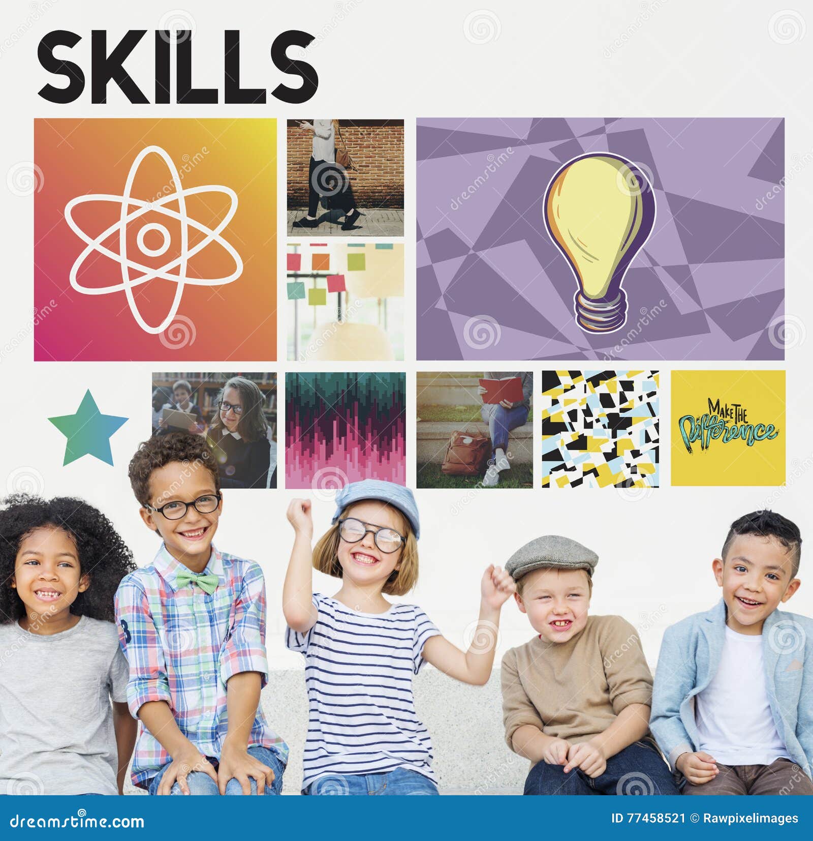 Academic Knowledge Learning Literacy Graphic Concept Stock Image ...