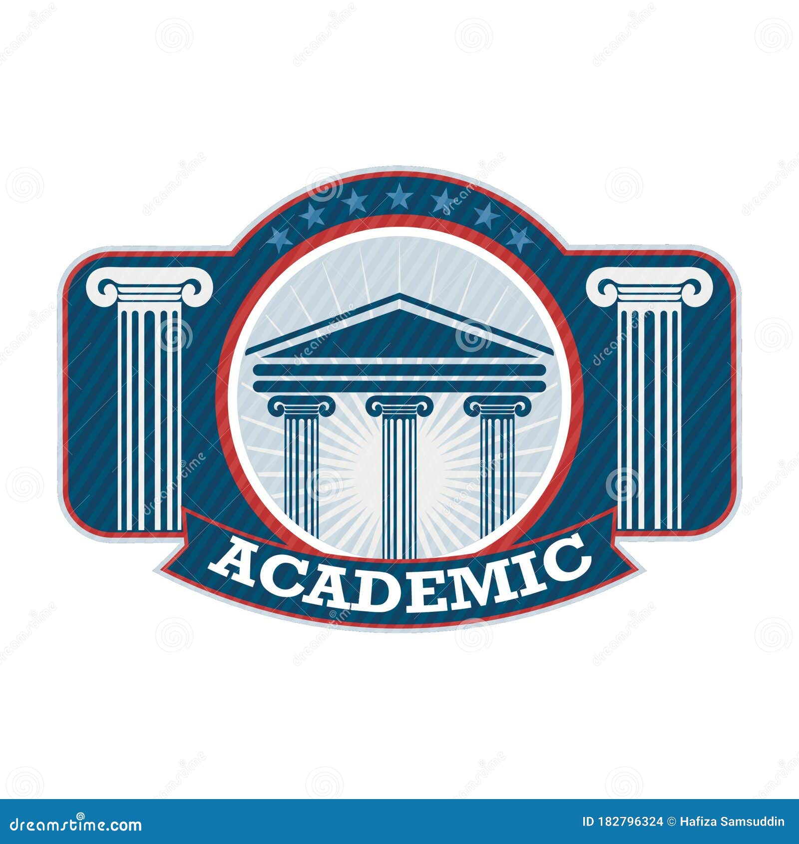 Academic logo design stock vector. Illustration of universities - 182796324