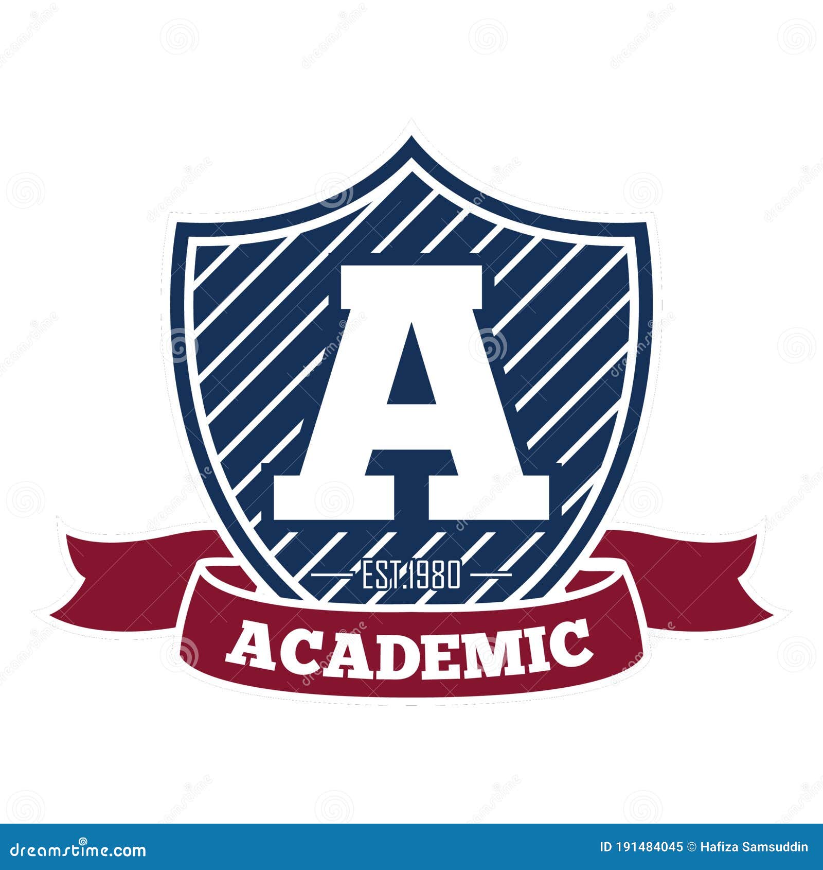 Academic Logo Element. Vector Illustration Decorative Design Stock ...