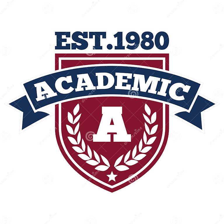 Academic Logo Element. Vector Illustration Decorative Design Stock ...