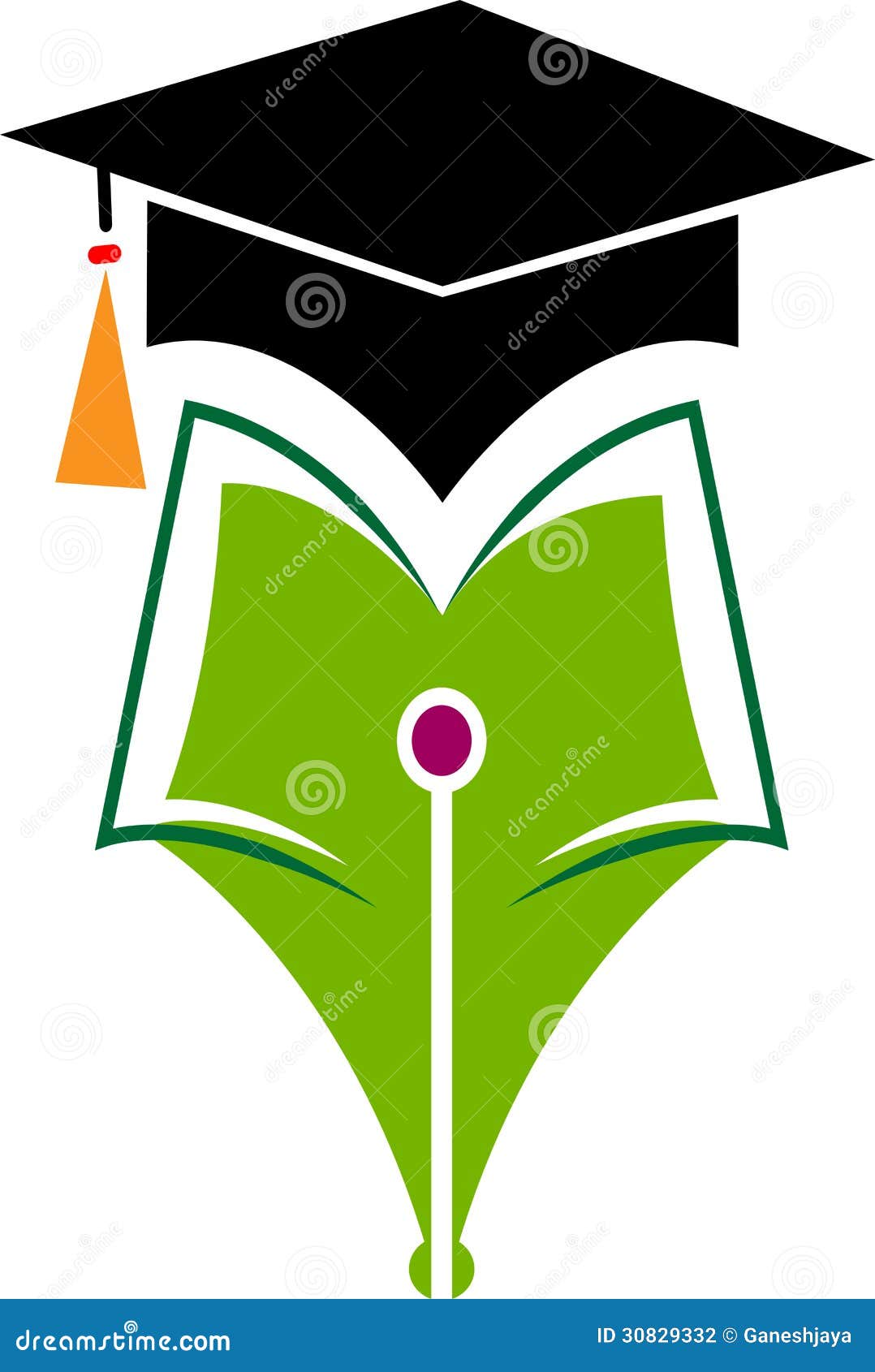 Academic logo stock vector. Illustration of corporation - 30829332