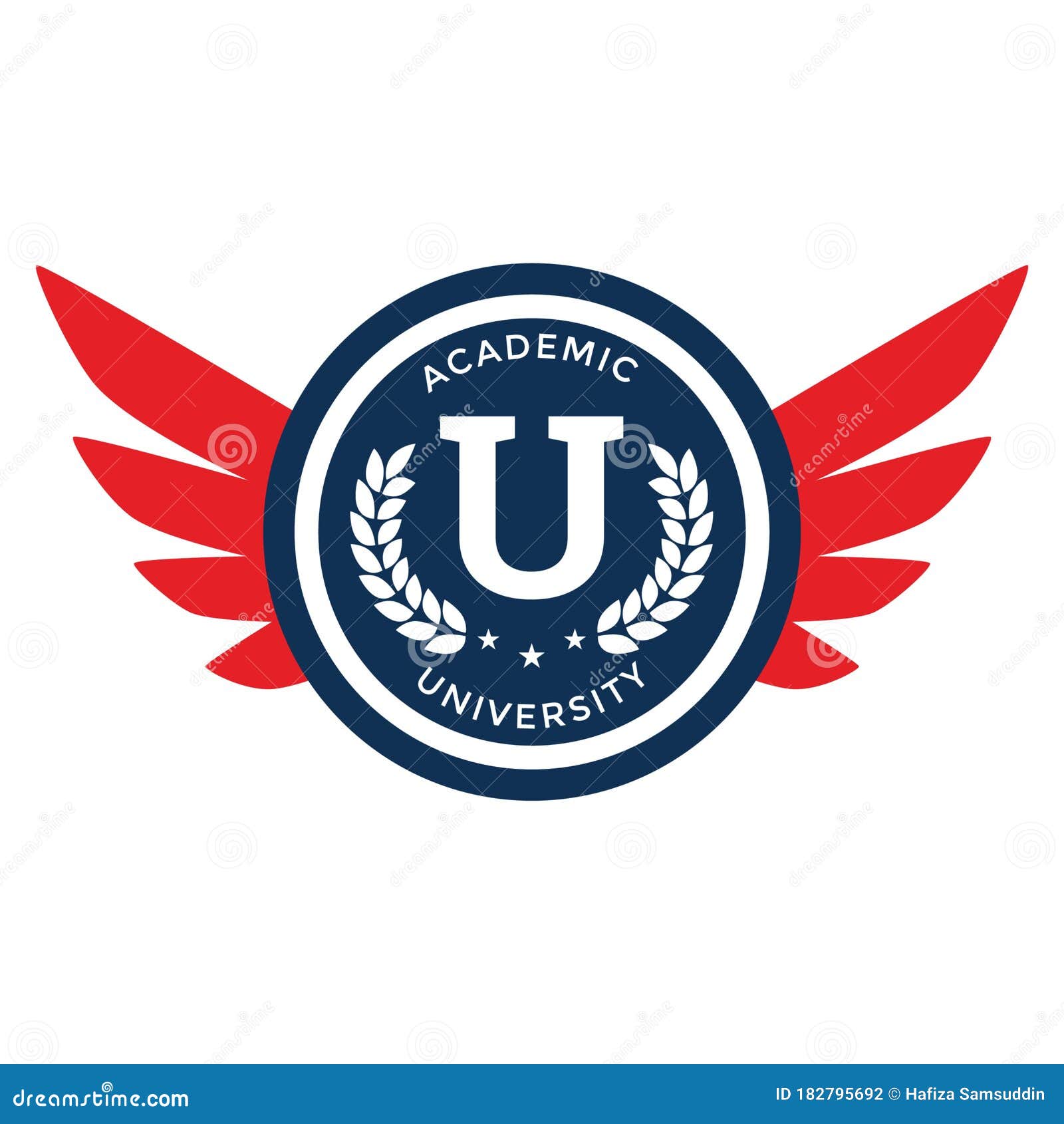 Academic University Badge Design Stock Vector - Illustration of ...