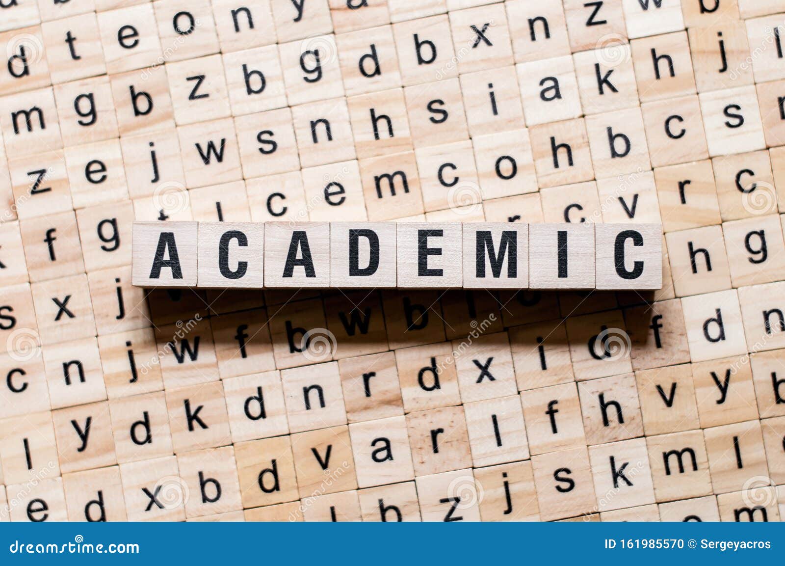 Academic Word Concept on Cubes Stock Photo - Image of expertise ...