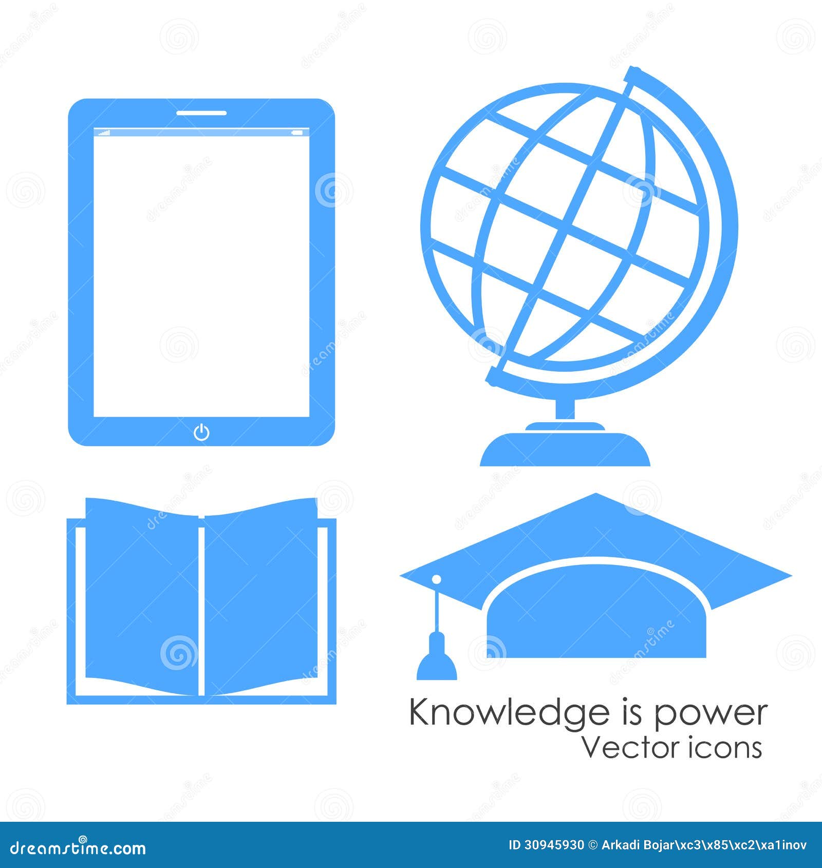 Academical icons stock vector. Illustration of academic - 30945930