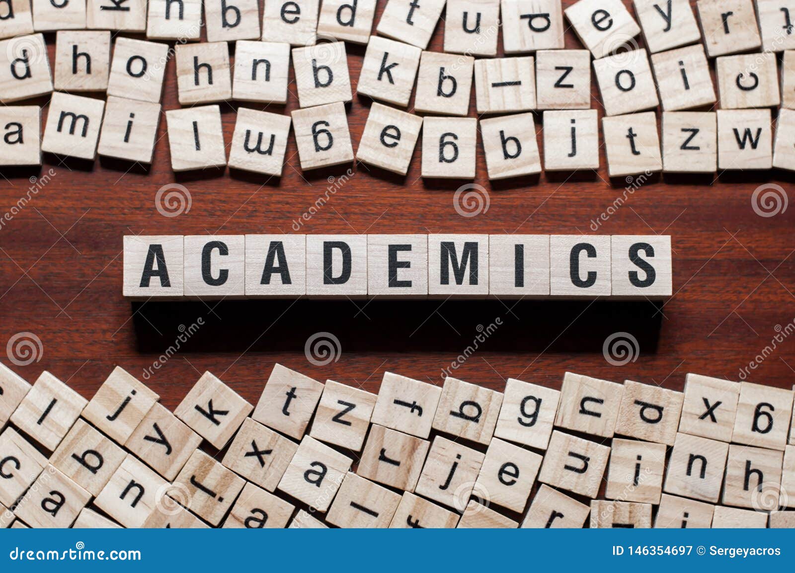 Academics Word Concept on Cubes Stock Image - Image of business, idea ...