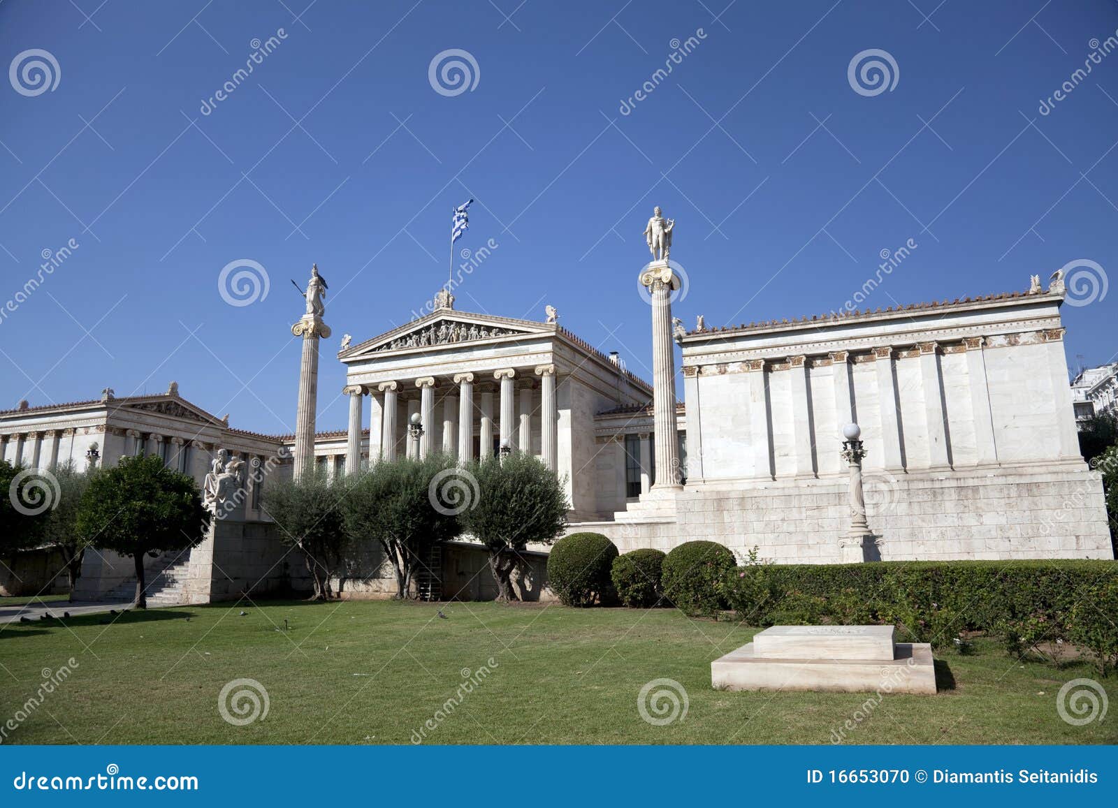 The Academy of Athens stock photo. Image of lodge, column - 16653070