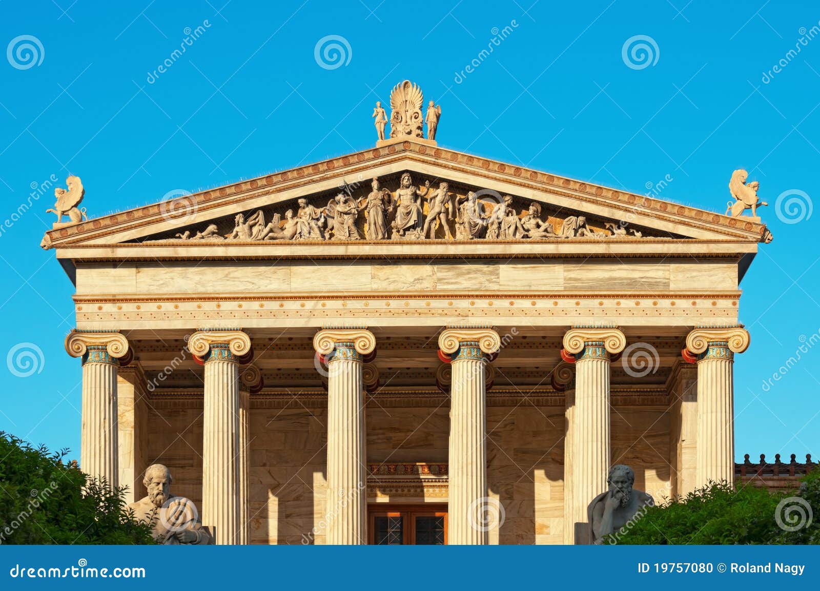 Academy of Athens stock photo. Image of place, color - 19757080