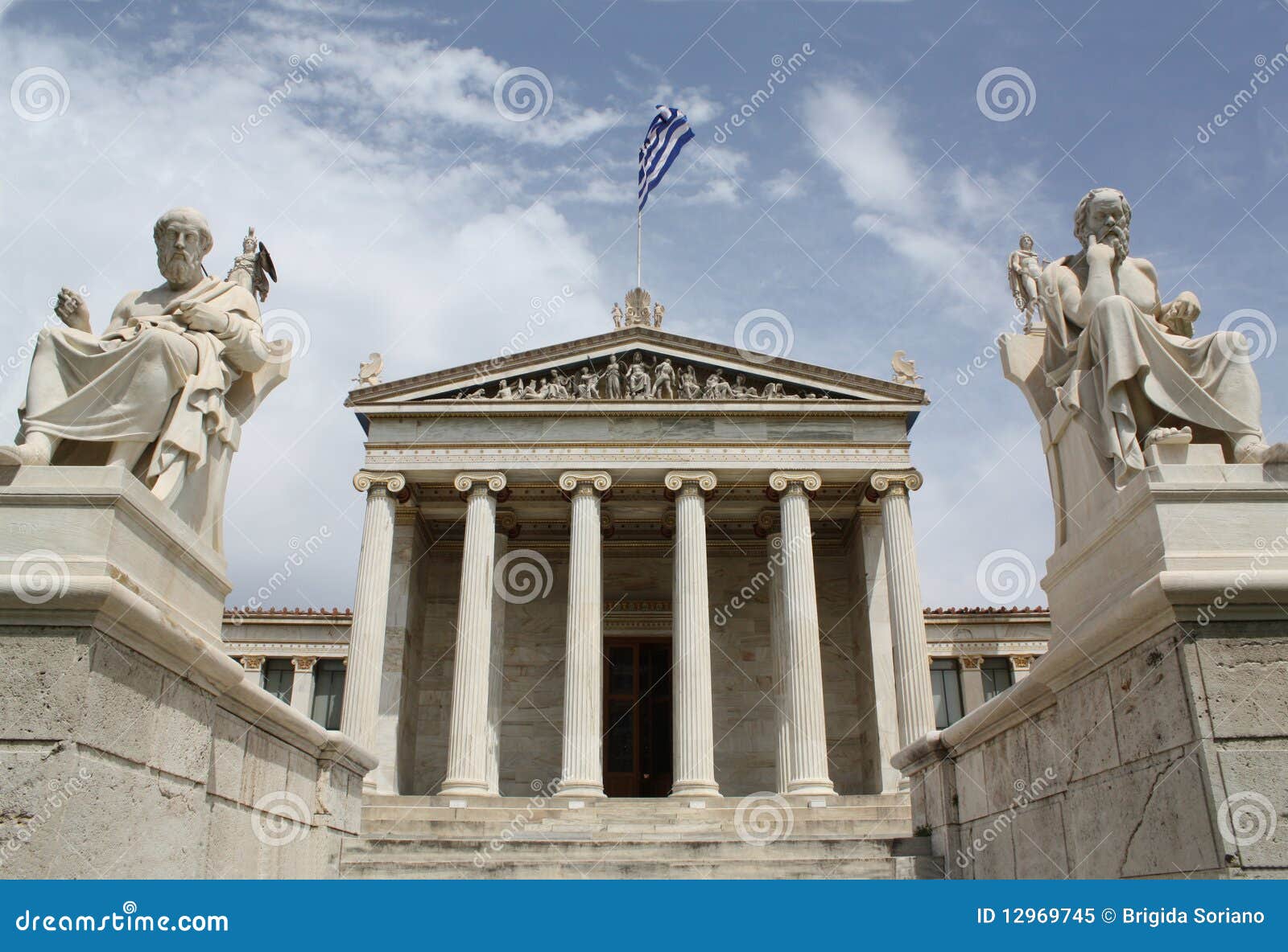 Academy of Athens, Greece stock image. Image of greek - 12969745