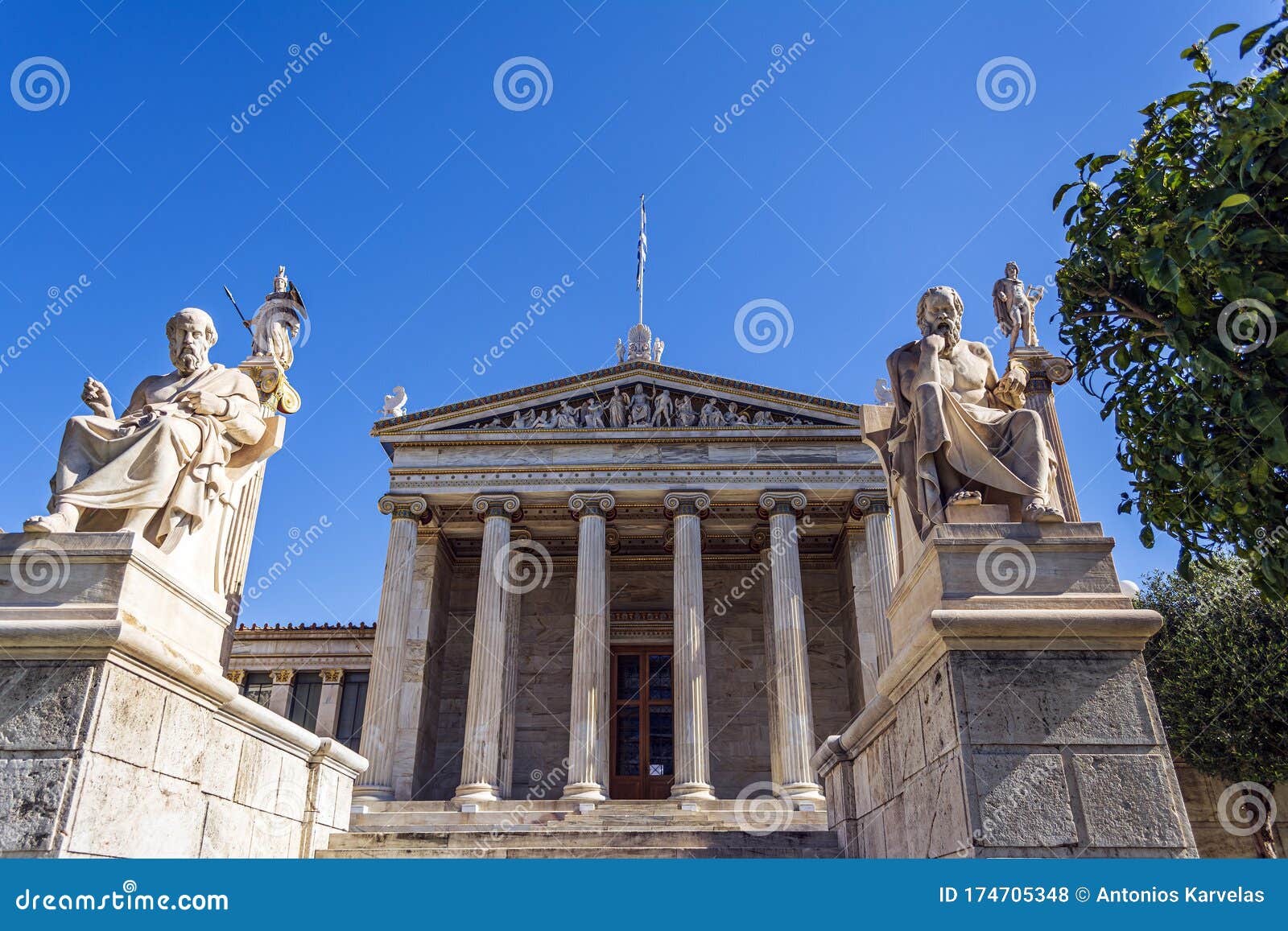 The Academy of Athens, Greece Stock Photo - Image of greece, historical ...