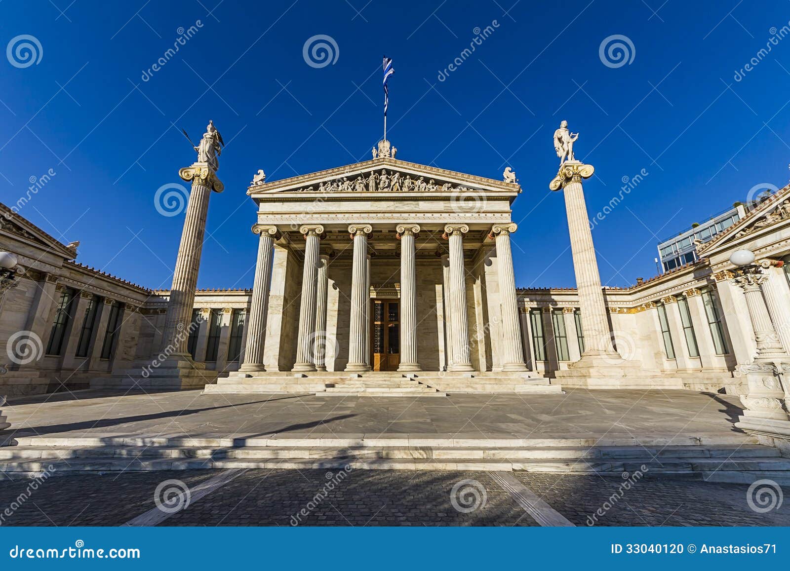 Academy of Athens ,Greece stock photo. Image of plato - 33040120