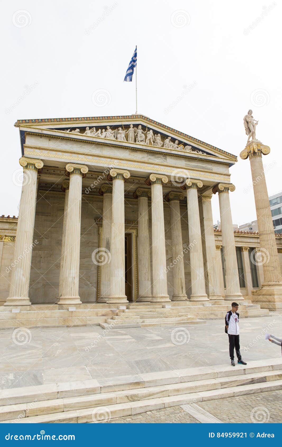 Visiting the Academy of Athens Editorial Photo - Image of academy ...