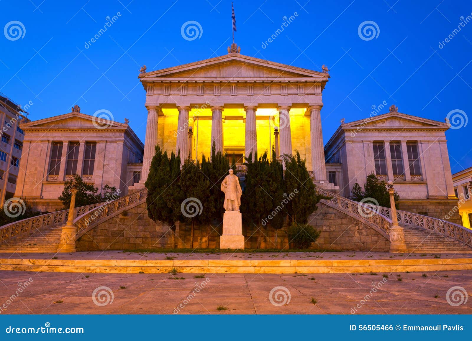Academy of Athens stock photo. Image of classical, architectural - 56505466
