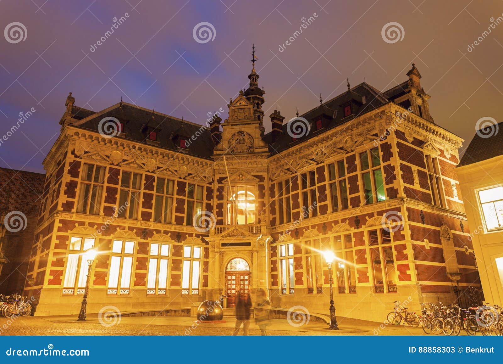 Academy Building of the University of Utrecht Stock Image - Image of ...