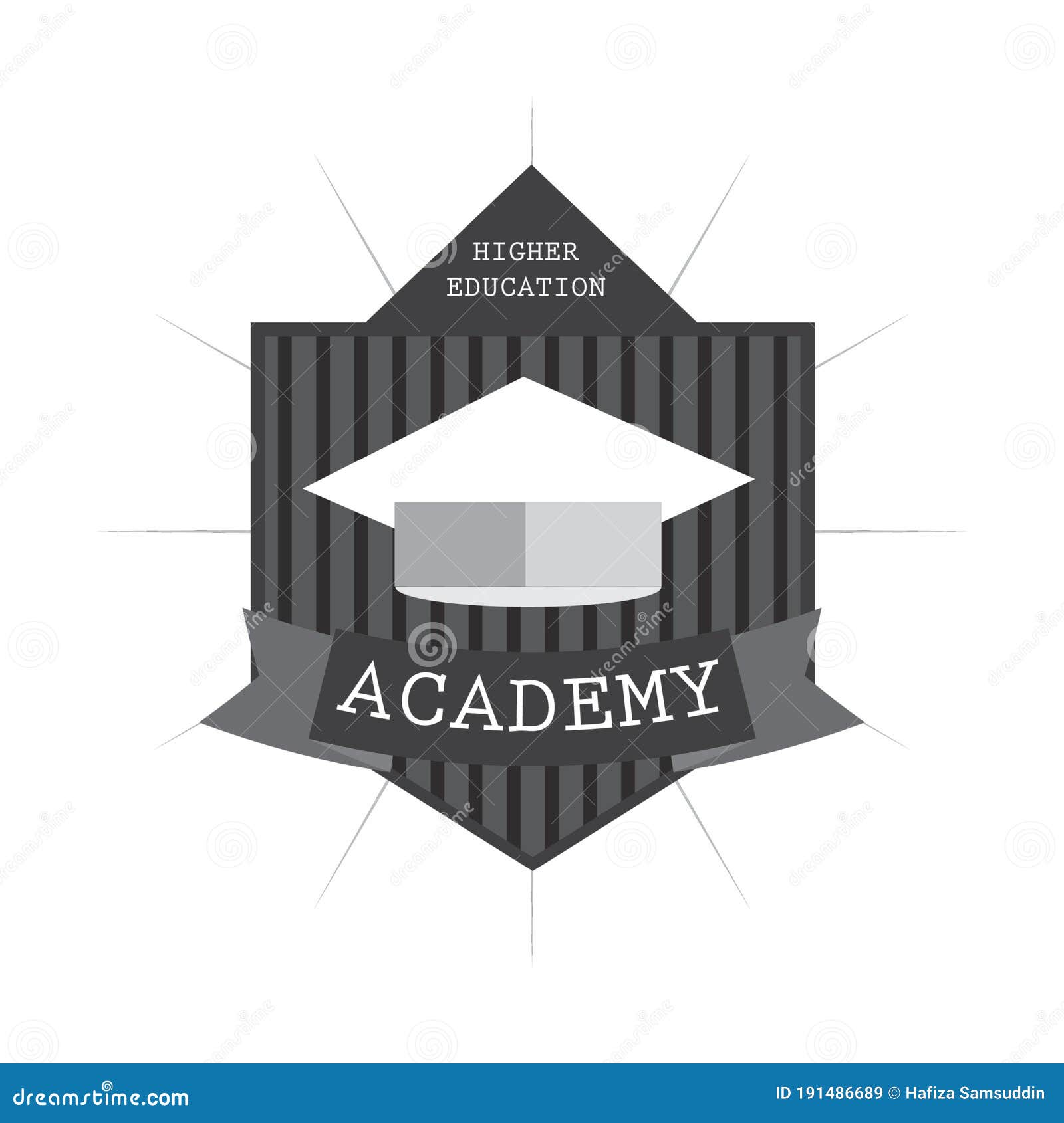 Academy Logo Element. Vector Illustration Decorative Design Stock ...