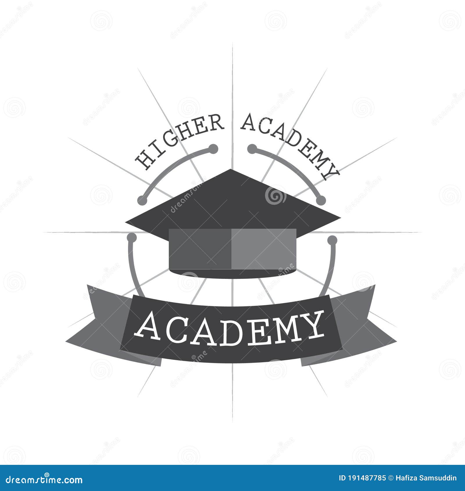 Academy Logo Element. Vector Illustration Decorative Design Stock ...