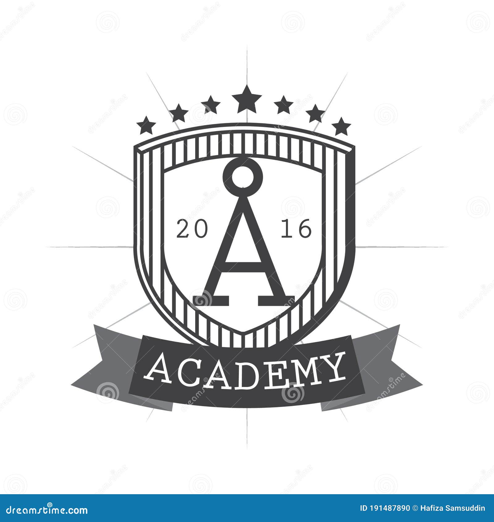Academy Logo Element. Vector Illustration Decorative Design Stock ...