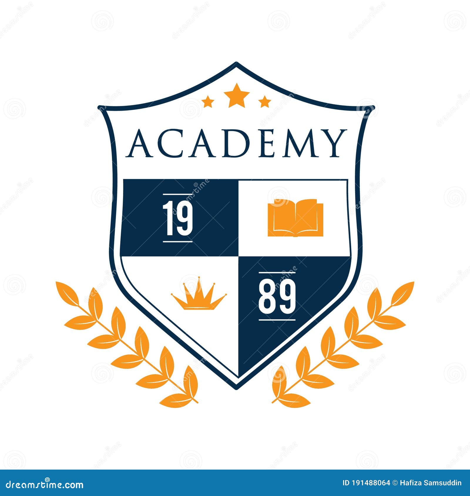 Academy Logo Element. Vector Illustration Decorative Design Stock ...