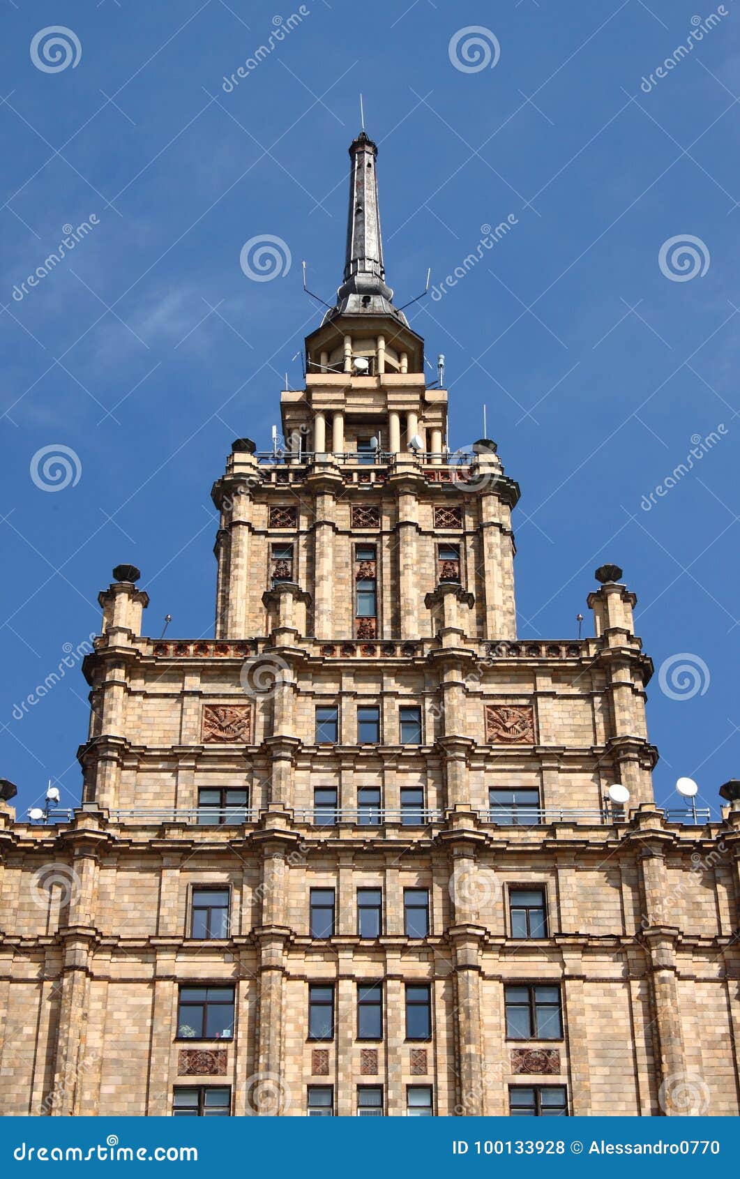 Academy of Sciences in Riga Stock Photo - Image of association ...