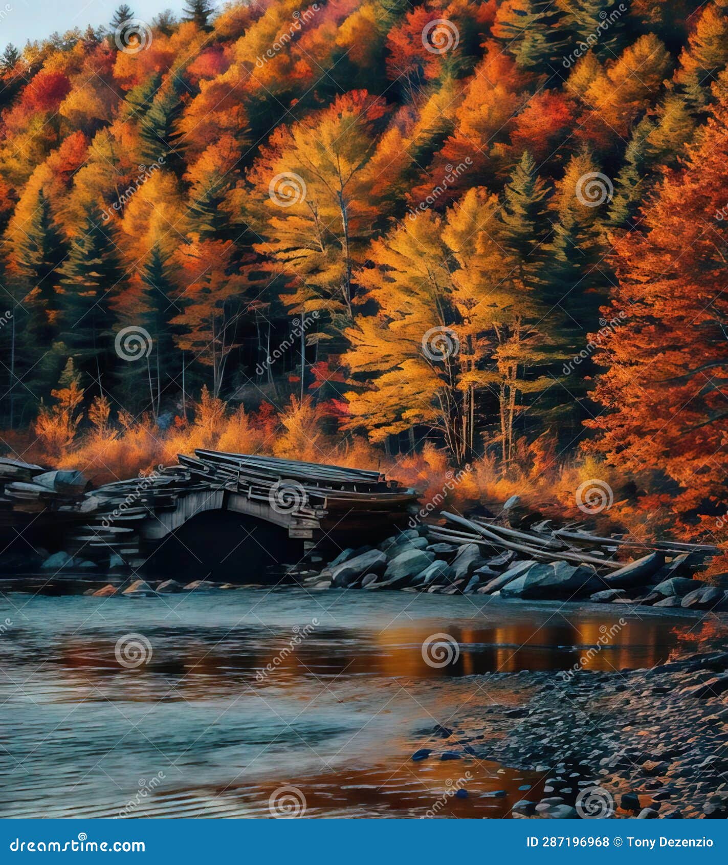 Acadia National Park Autumn View Stock Photo - Image of cliff, forest ...