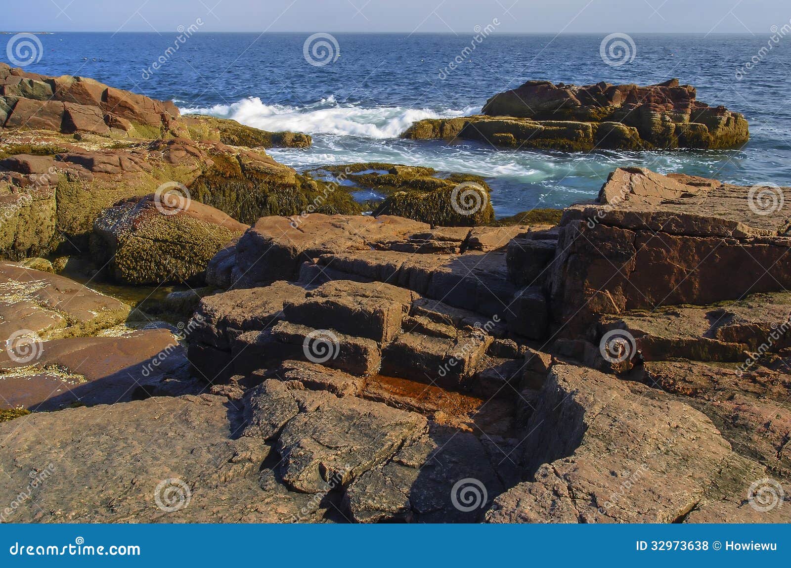 Acadia National Park (Thunder Hole) Stock Photo - Image of thunder ...