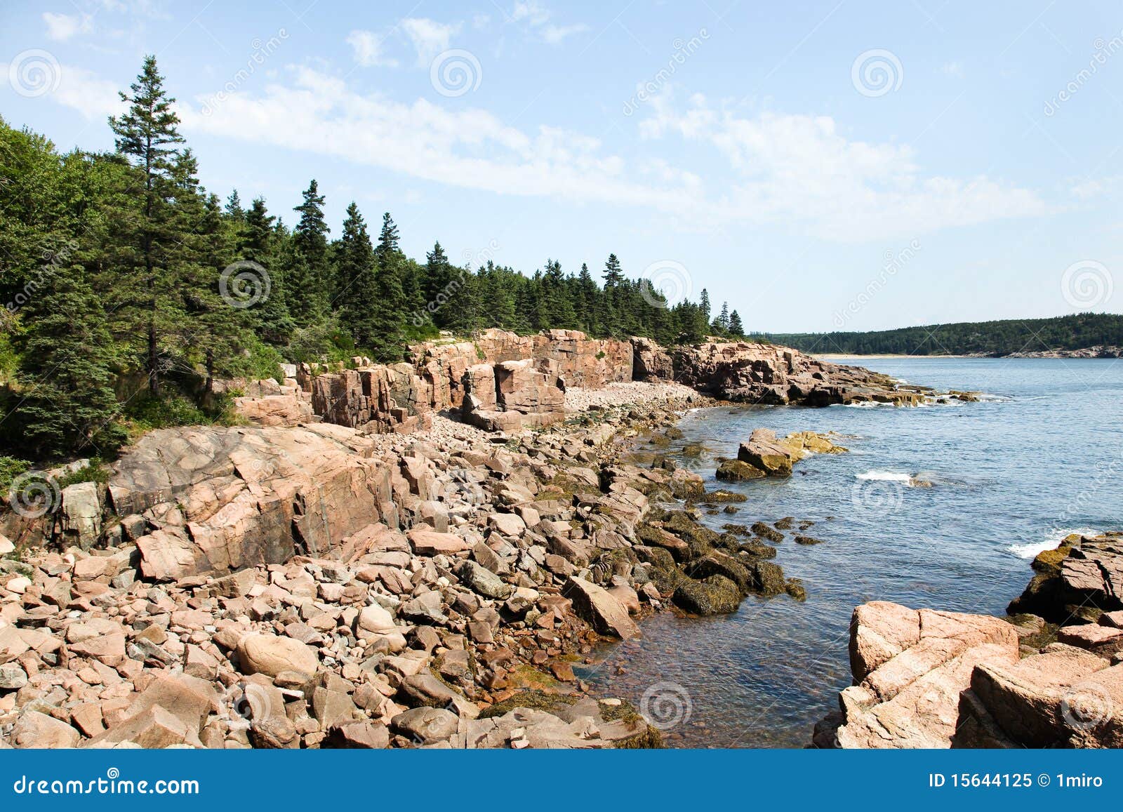 Acadian coast stock image. Image of acadia, summer, coast - 15644125