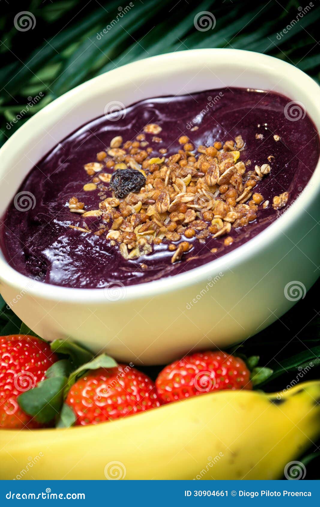 Acai in the pot stock image. Image of banana, ingredient - 30904661