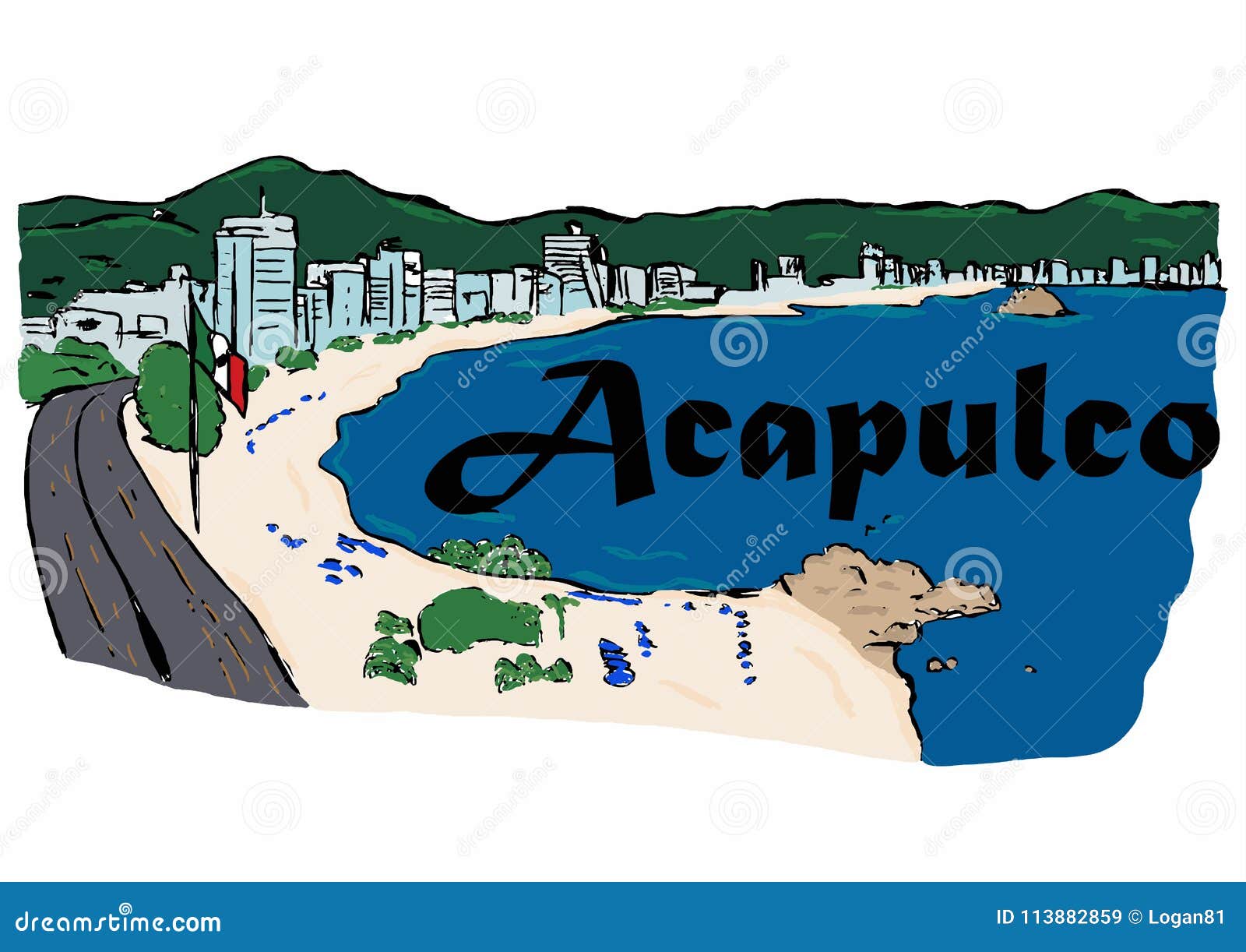 Acapulco Stock Illustrationen, Vektors, & Klipart – (88 Stock ...