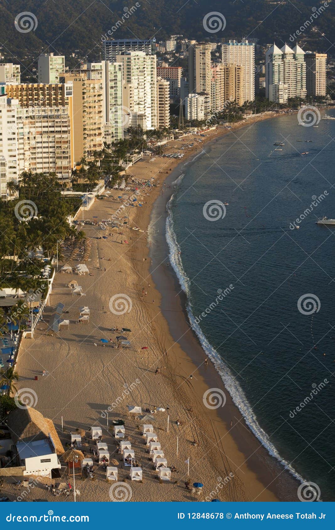 Acapulco Beach stock photo. Image of summer, ocean, surf - 12848678