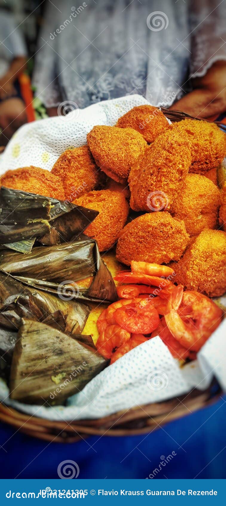 Portion of AcarajÃ© and AbarÃ¡ Dumplings Stock Image - Image of ...