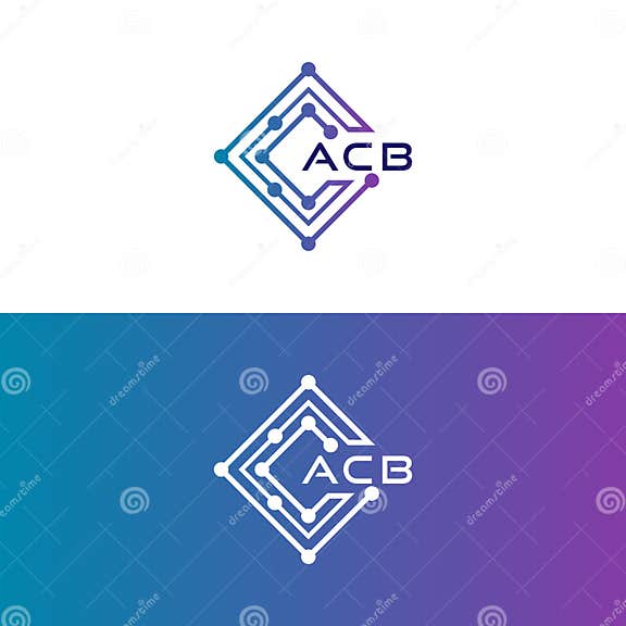 Acb Tech Initial Logo Design Icon for Technology, Digital, Tech ...