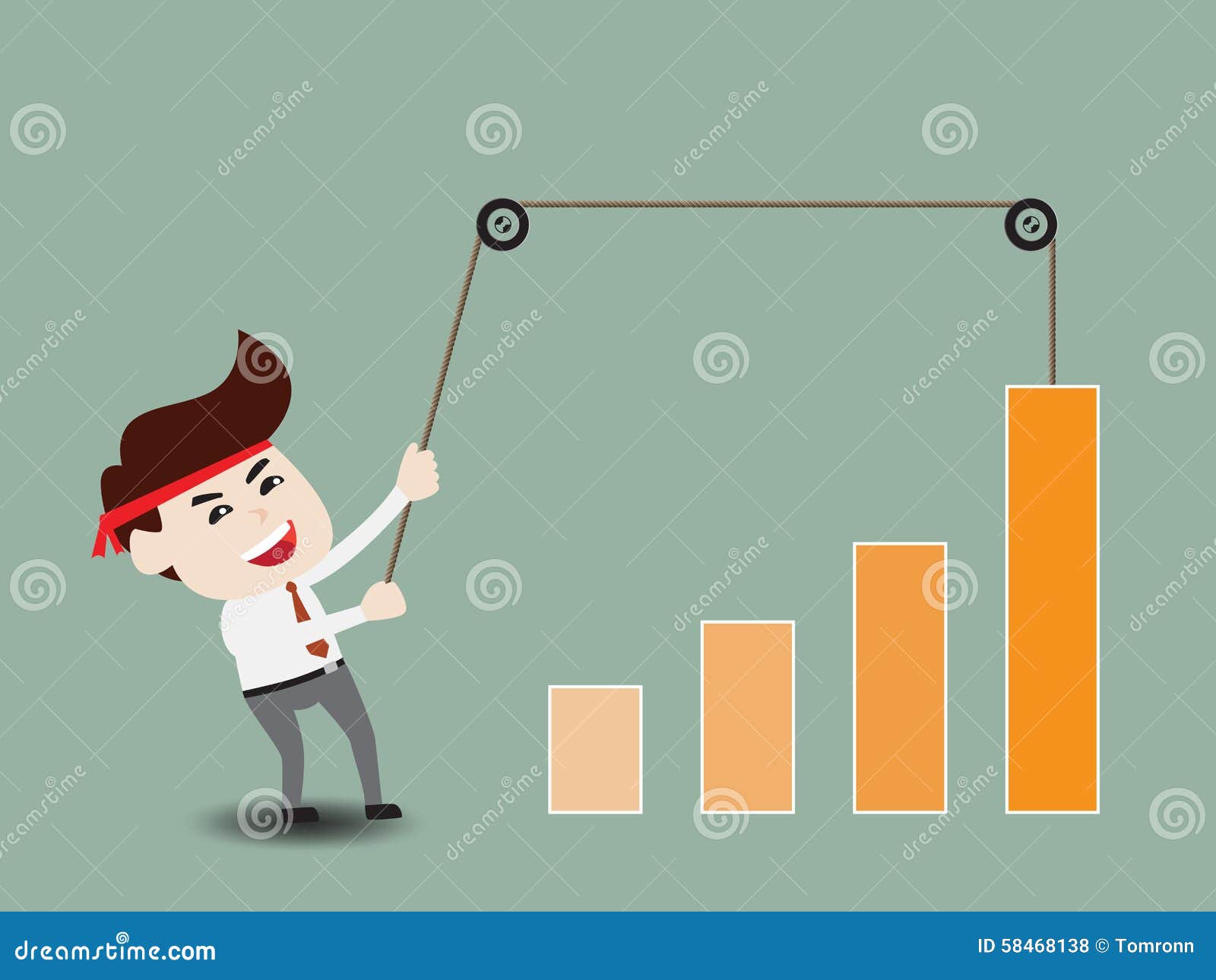 Accelerate business growth stock vector. Illustration of growth - 58468138