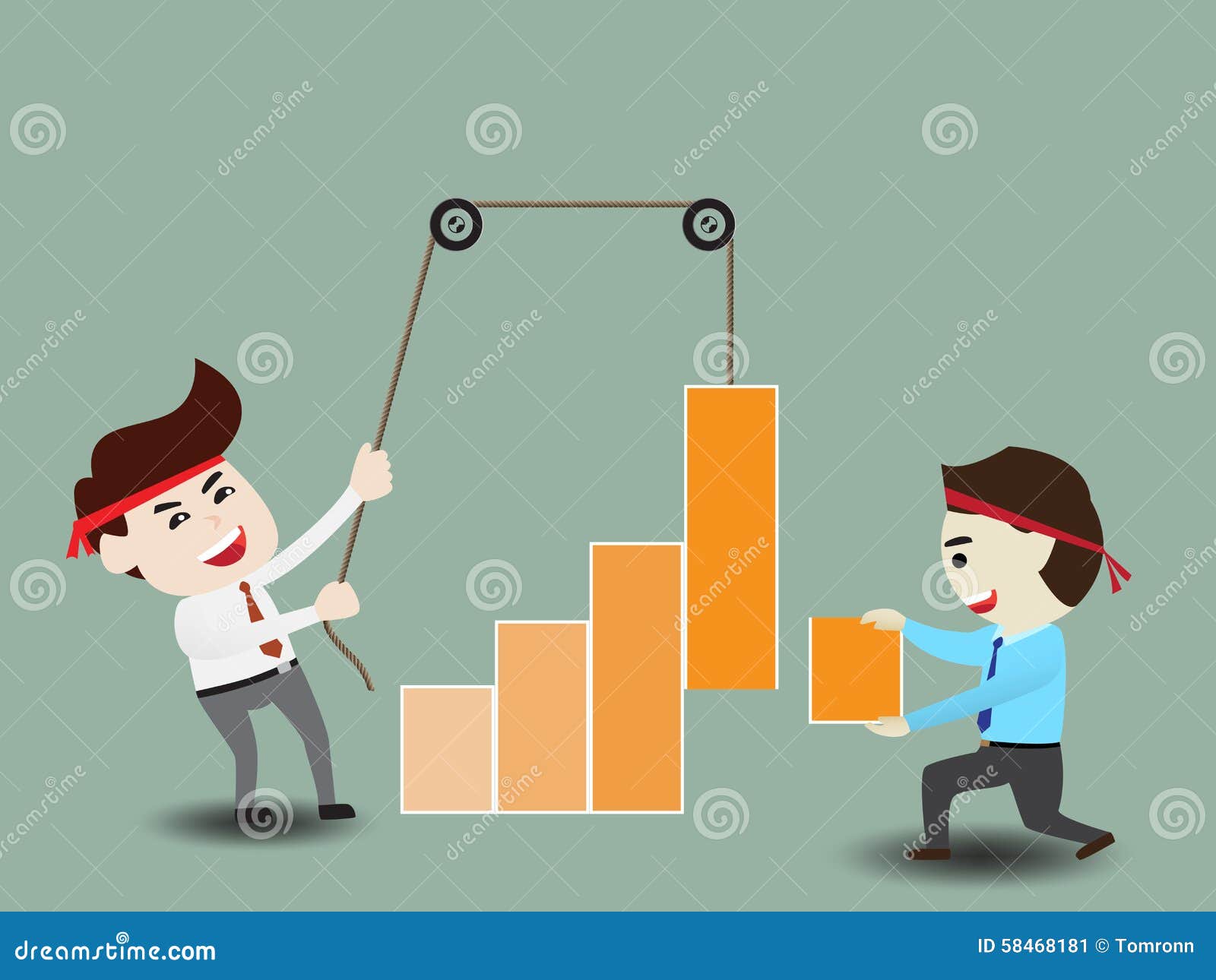 Accelerate business growth stock vector. Illustration of economy - 58468181