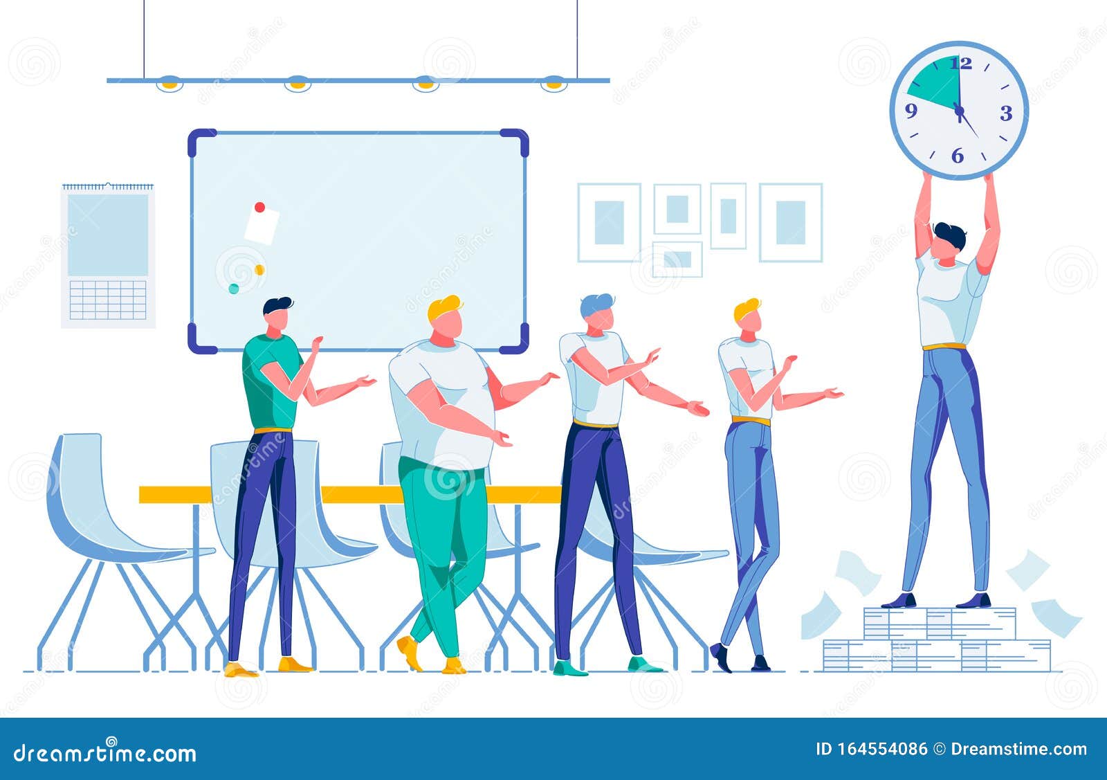 Accelerated Deadline and Effective Time Management Stock Vector ...