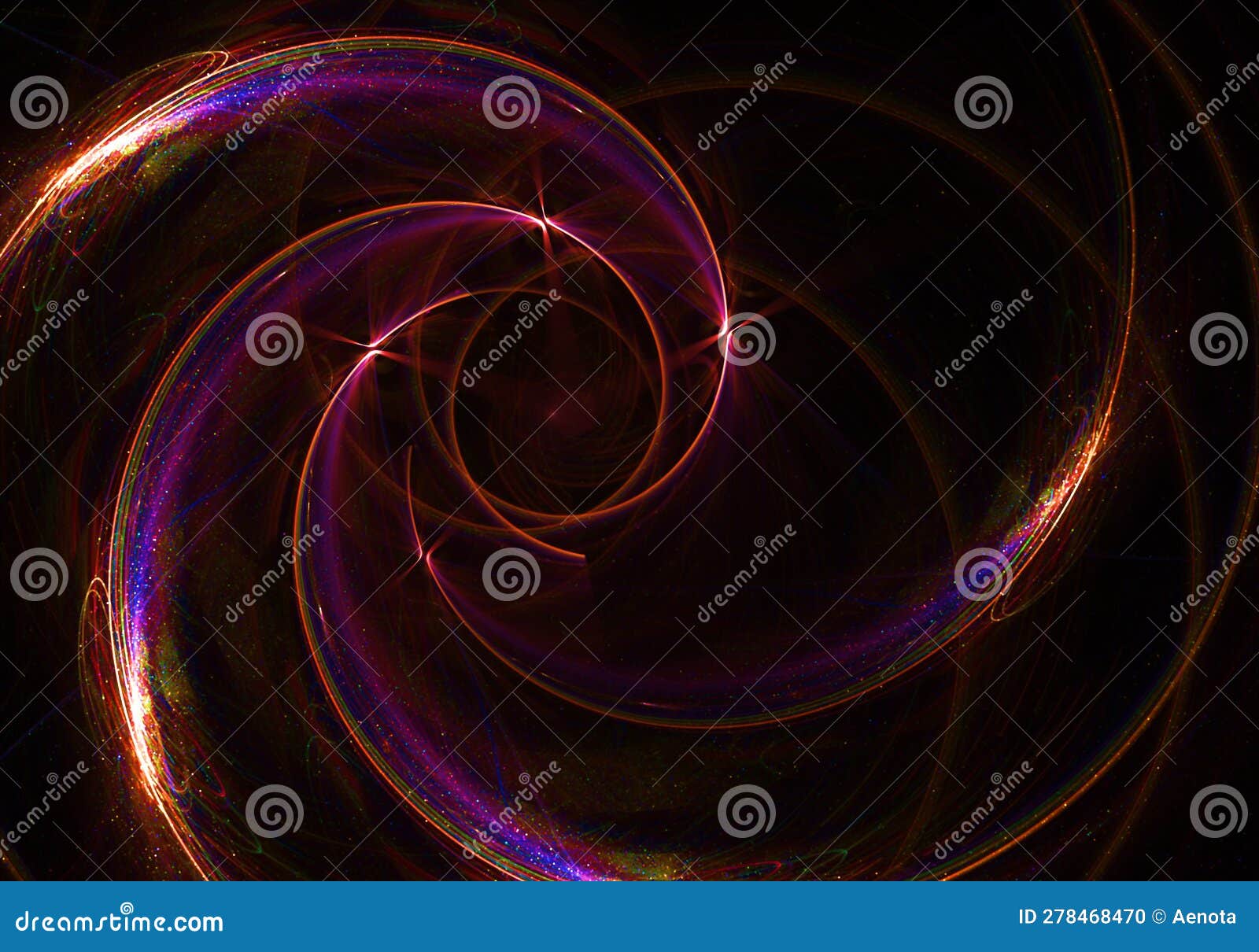 Accelerated Gravitational Motion Astrophysics Concept Stock ...