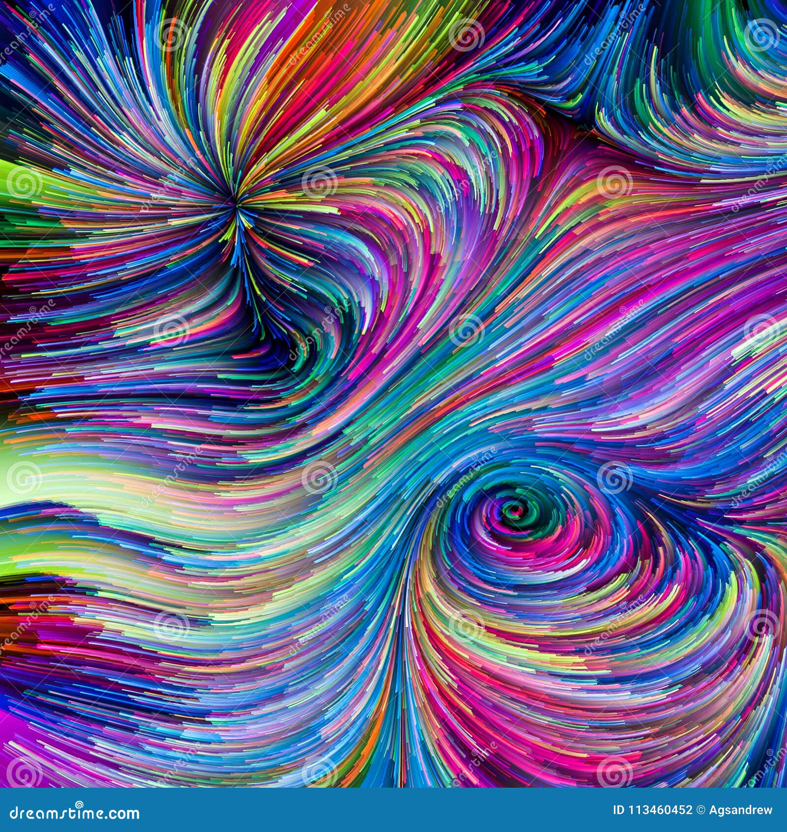 Acceleration of Colorful Paint Stock Illustration - Illustration of ...