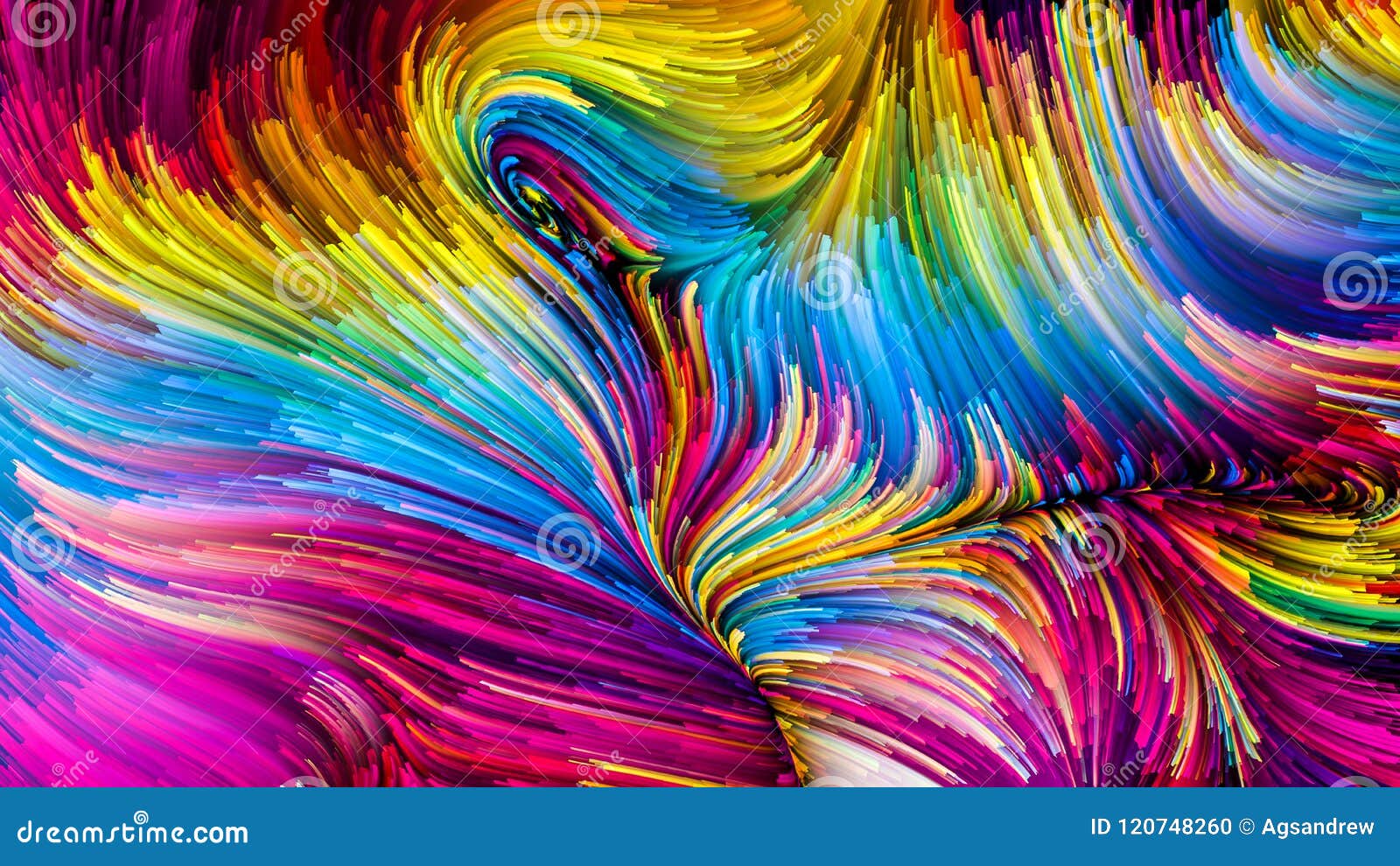 Acceleration of Colorful Paint Stock Illustration - Illustration of ...