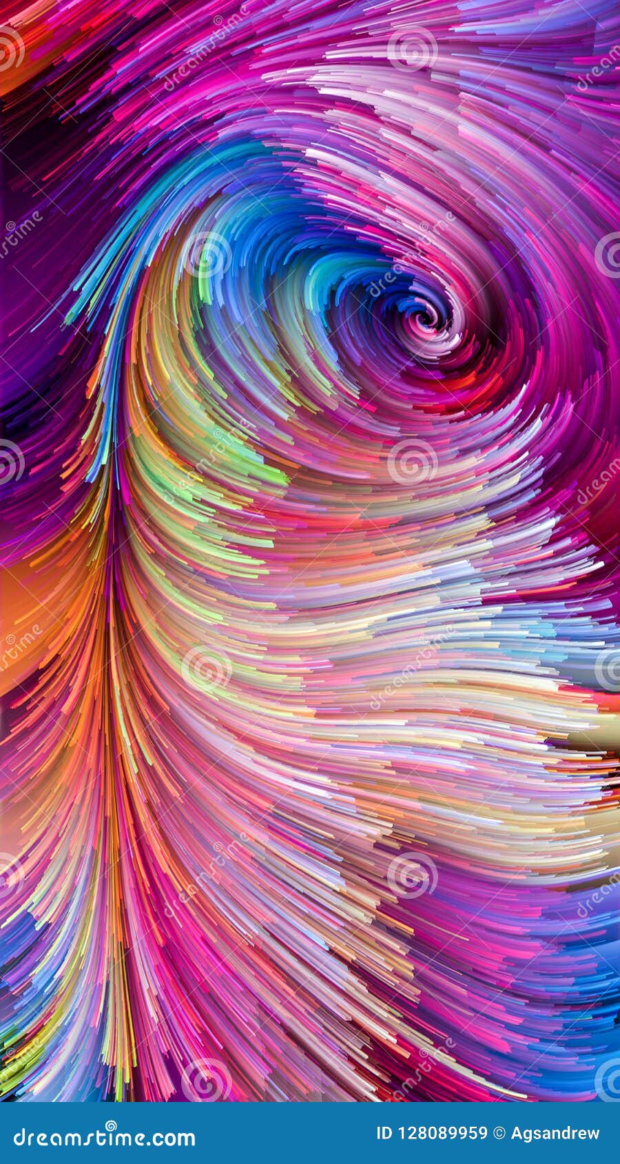 Acceleration of Colorful Paint Stock Illustration - Illustration of ...