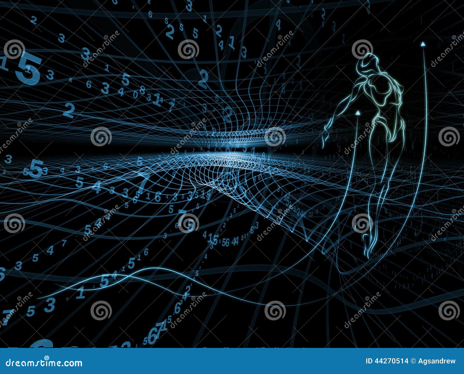 Acceleration of Geometry stock illustration. Illustration of drawing ...