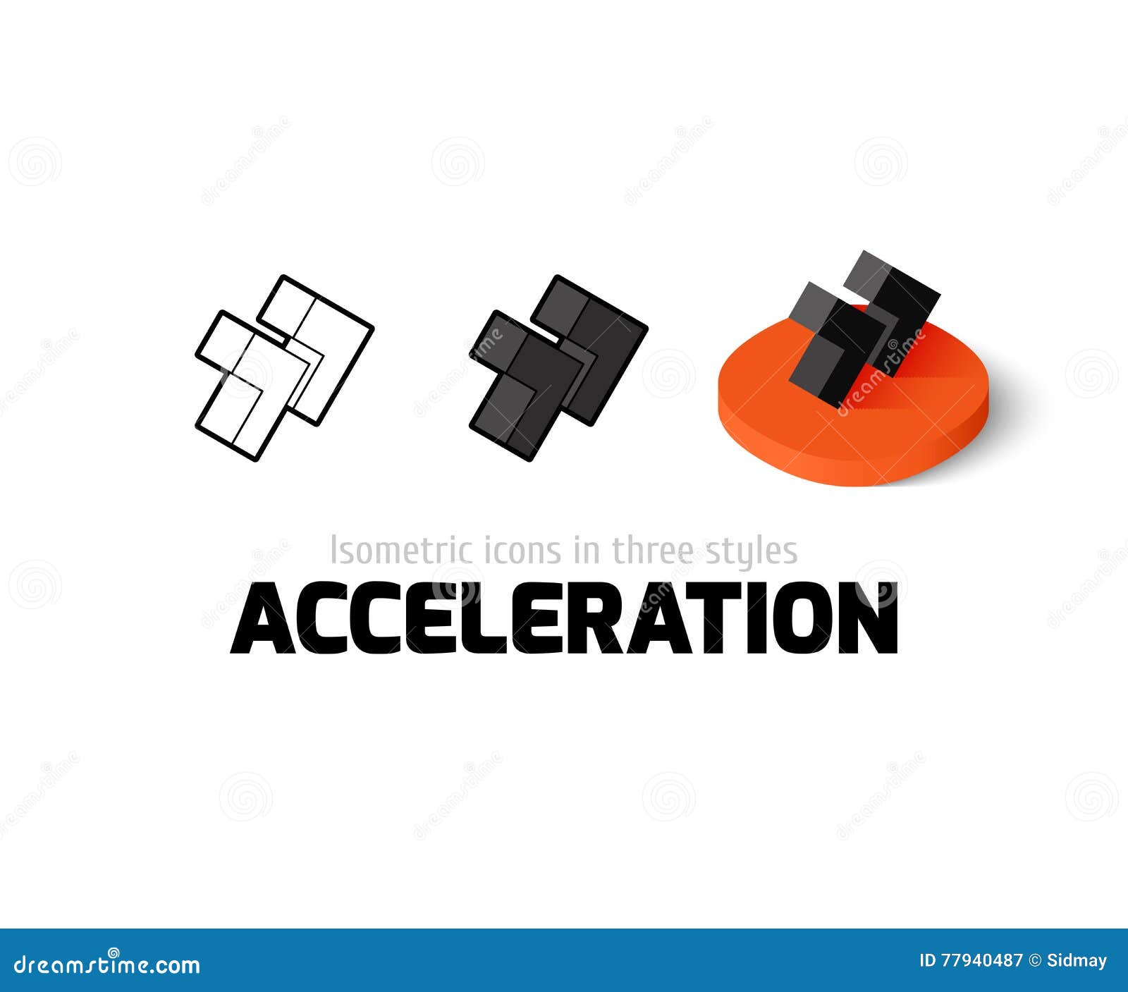 Acceleration Icon in Different Style Stock Vector - Illustration of ...