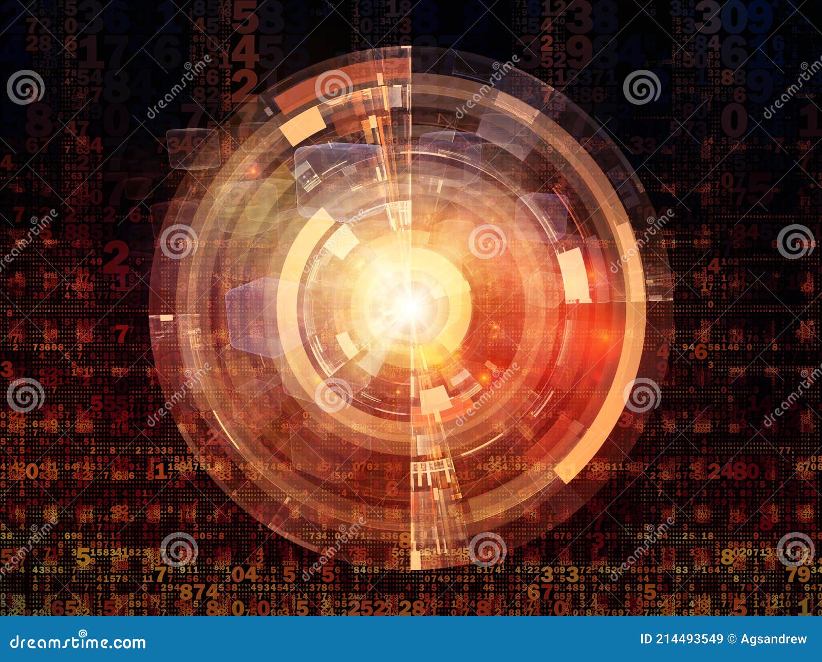 Acceleration of Integer Realm Stock Illustration - Illustration of ...