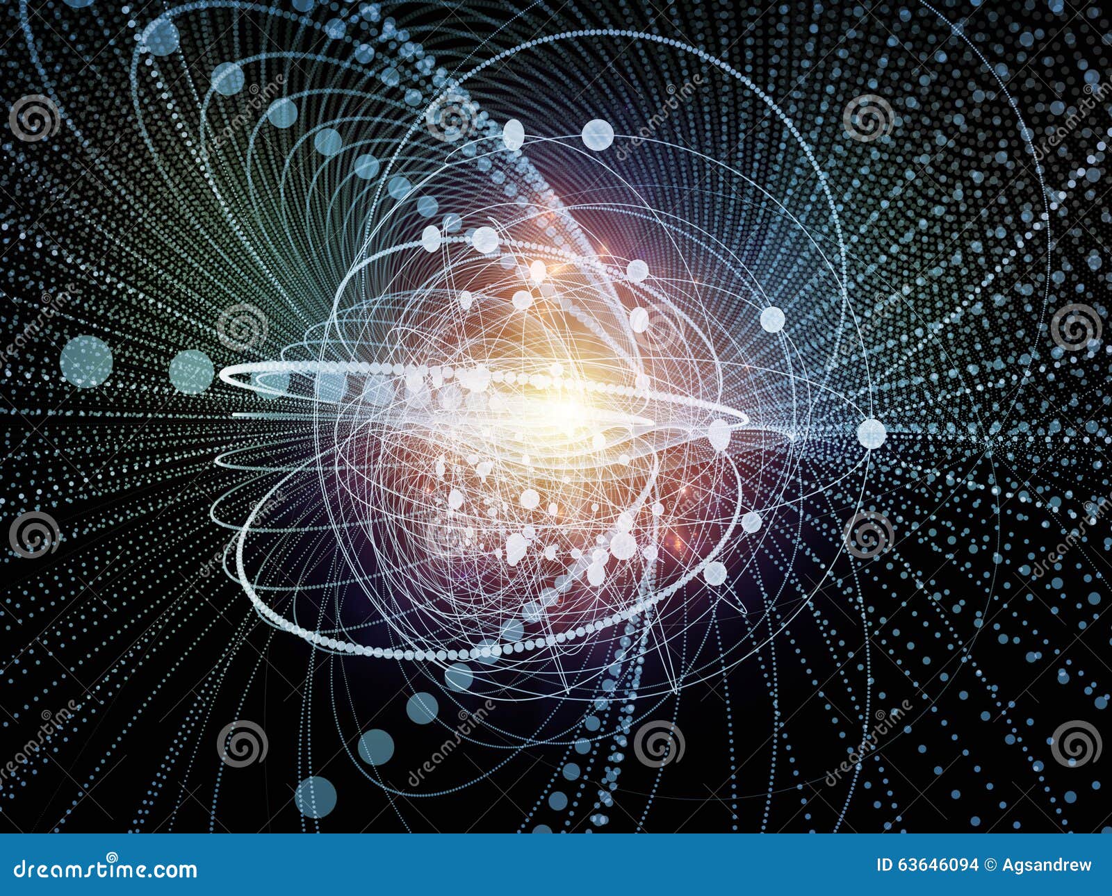 Acceleration of Wave Particle Stock Illustration - Illustration of line ...
