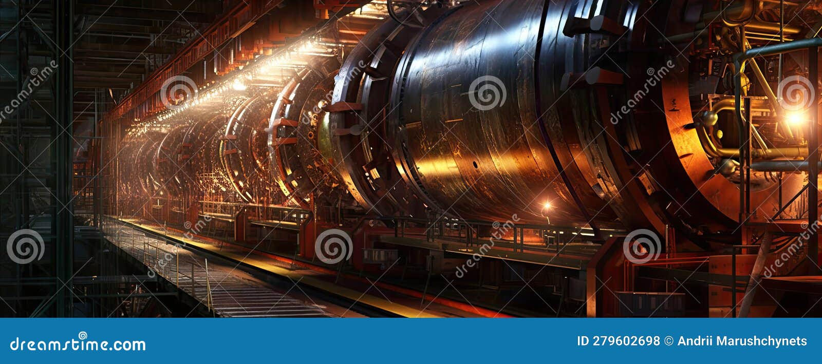 Accelerator of Elementary Particles. Large Hadron Collider Stock ...