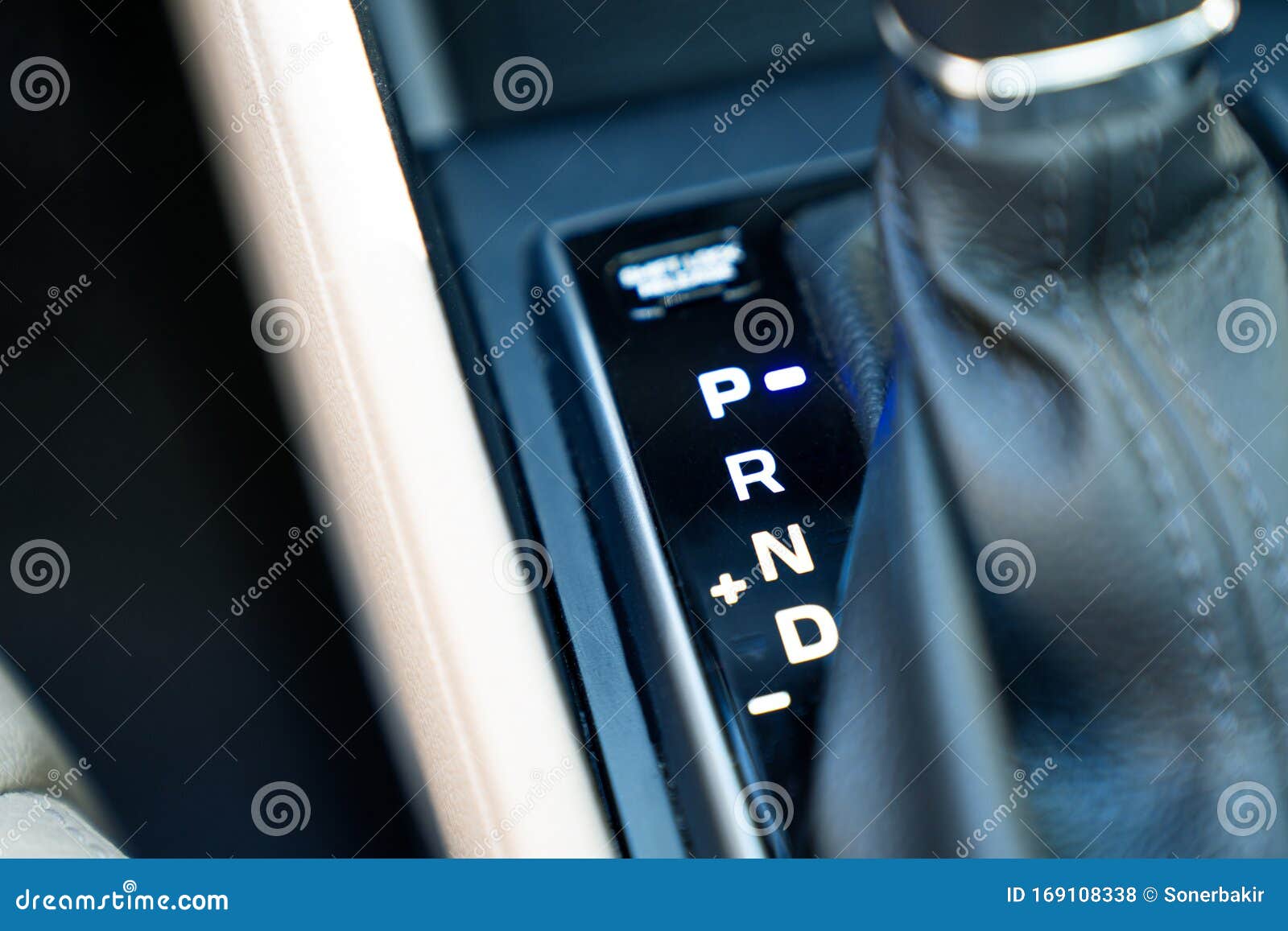 The Accelerator Handle with Automatic Transmission Gear of Car, Car ...