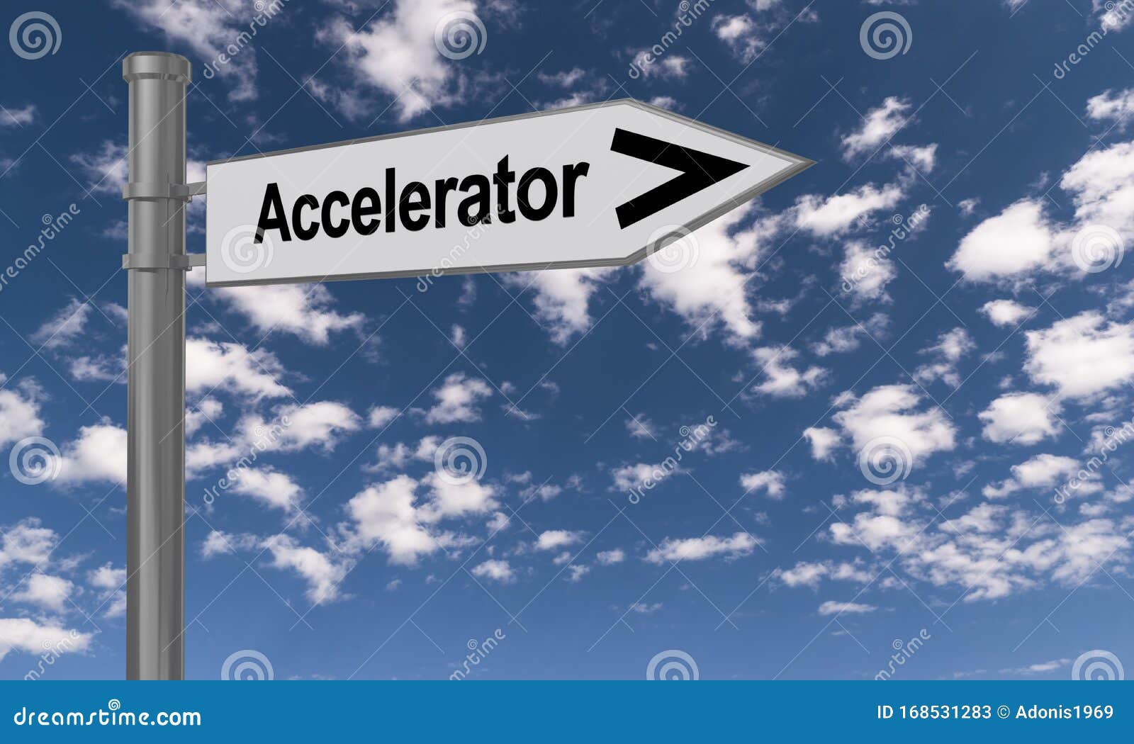 Accelerator traffic sign stock illustration. Illustration of detail ...
