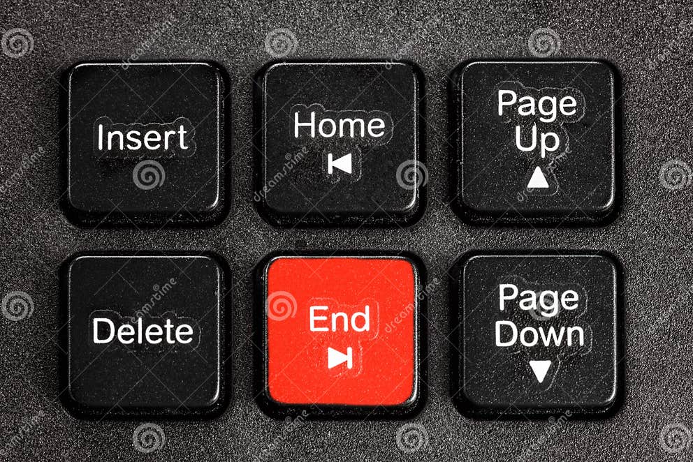 Accent End Button of Keyboard Stock Photo - Image of black, action ...