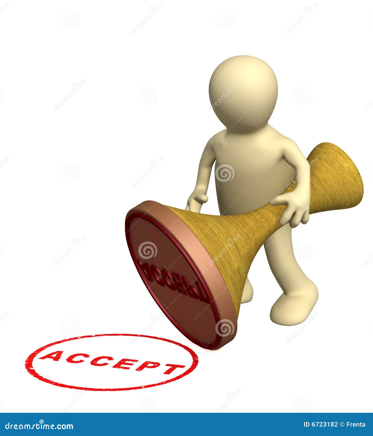 Accept stock illustration. Illustration of human, authority - 6723182